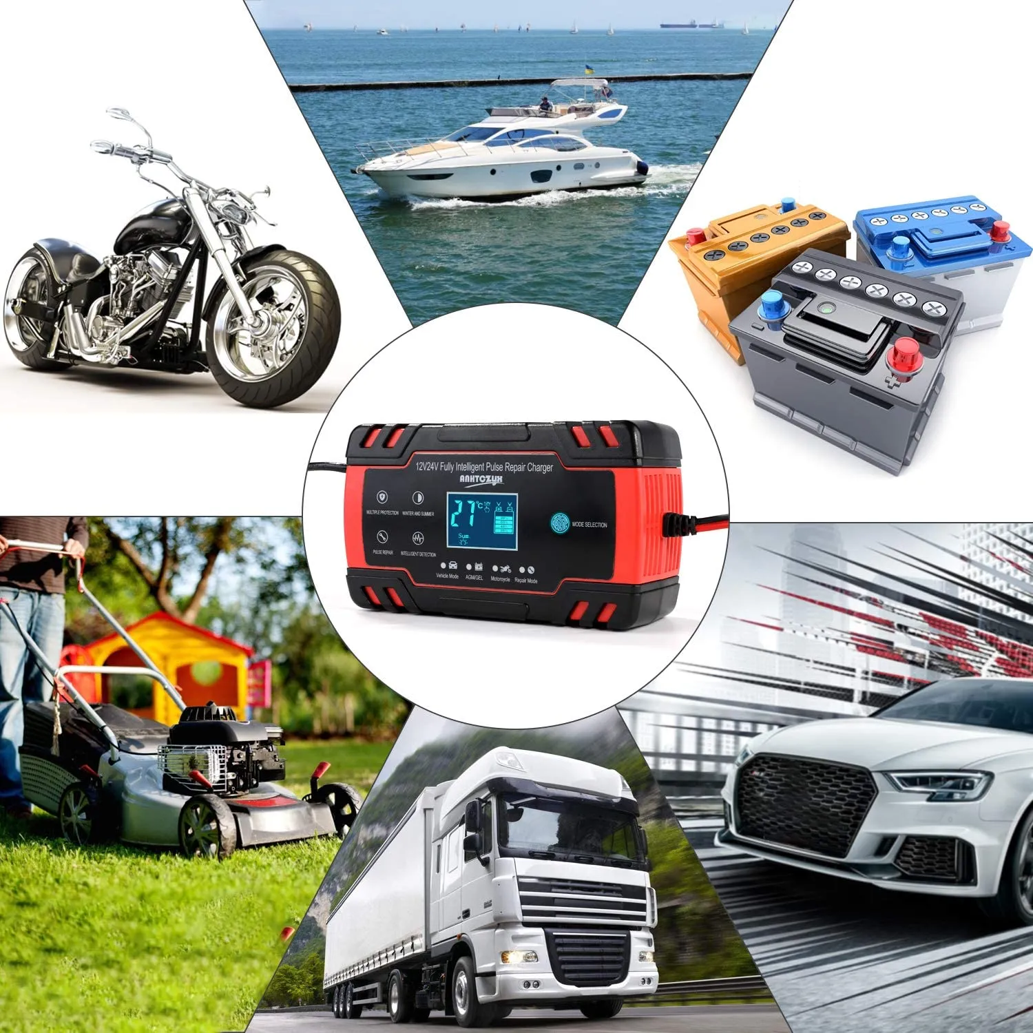 Postcharger Batterie Voiture