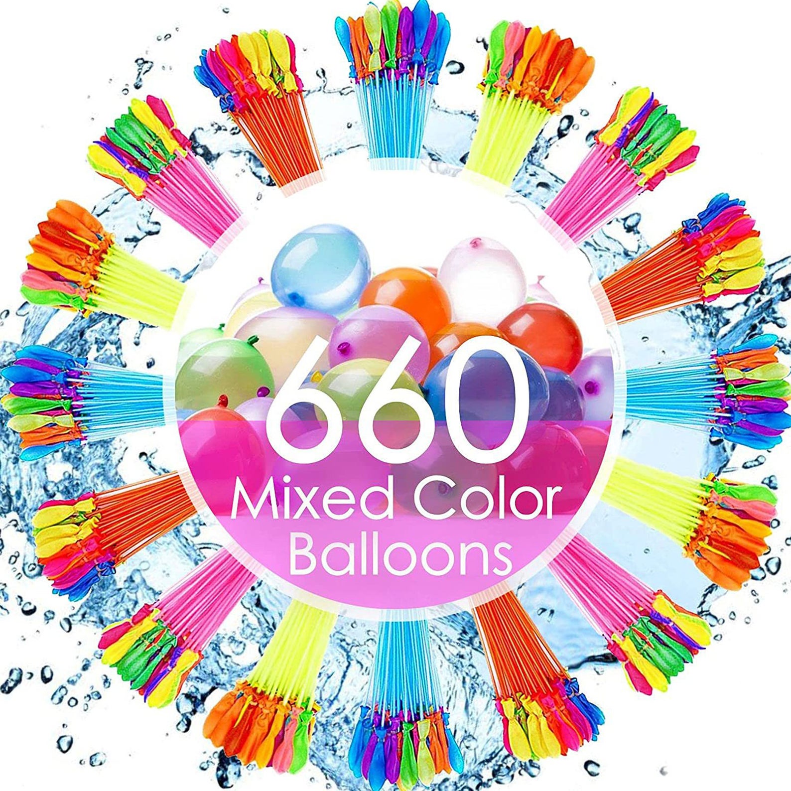 660 Pcs Bunch O Water Balloons, Quick fill, Self-sealing, Already tied ...
