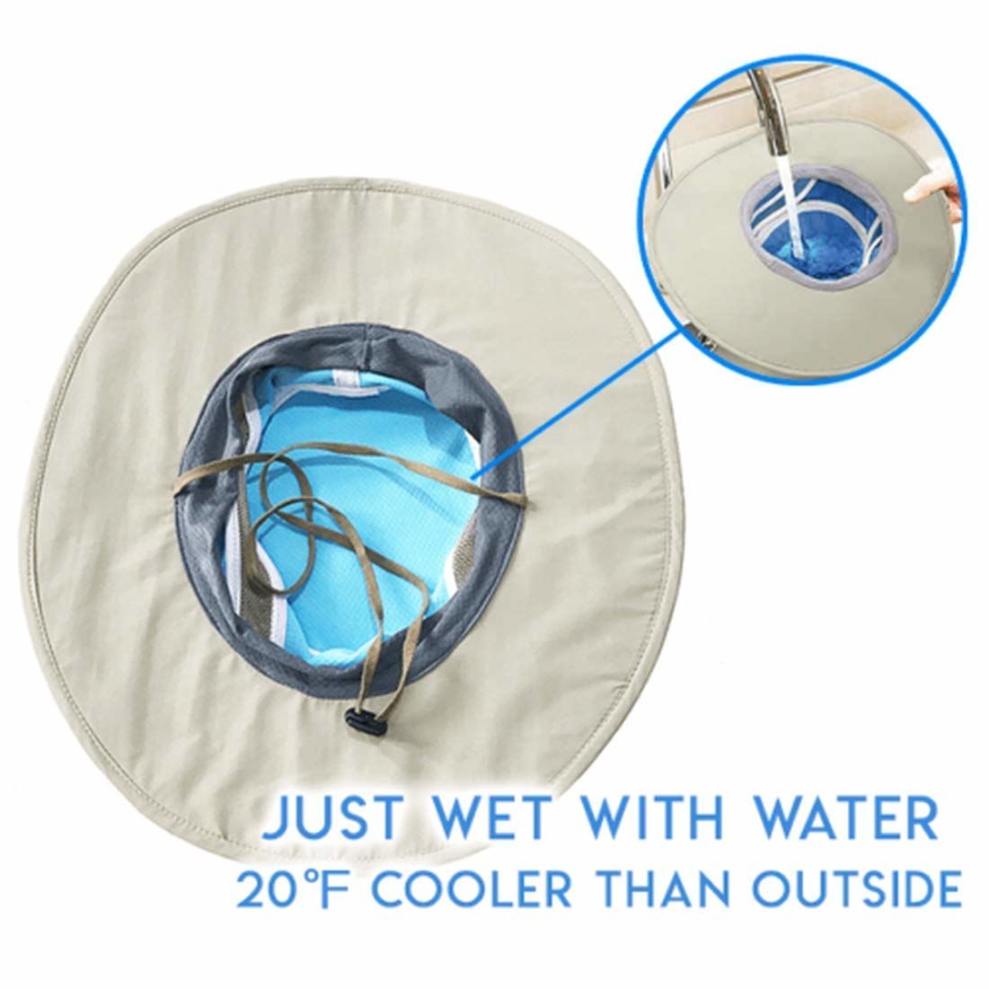 Polar Hydro Evaporative Cooling Hat With UV Reflective Protection ...