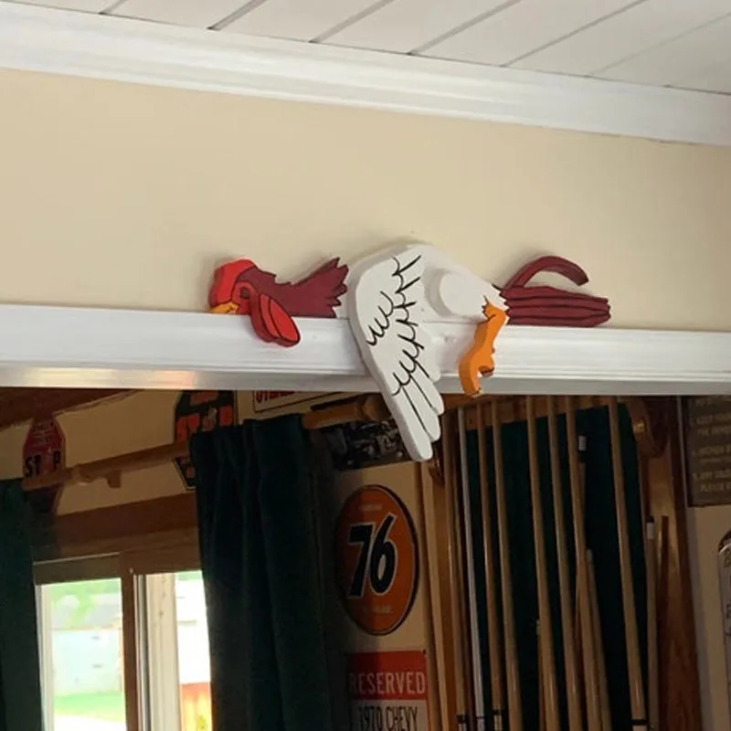 Resting Rooster Rail Pet Fence Decor – Mebior