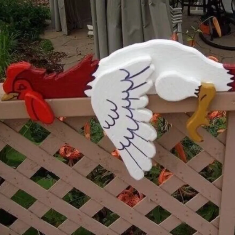 Resting Rooster Rail Pet Fence Decor – Mebior
